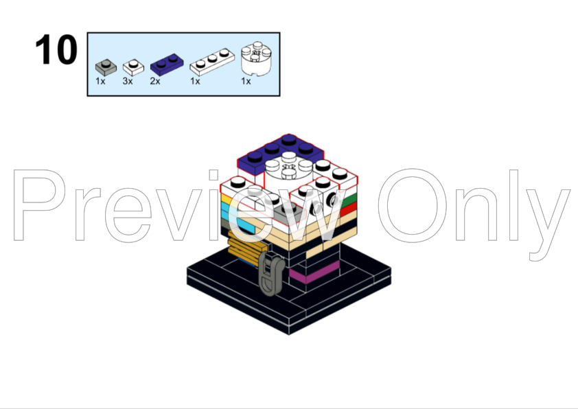 LEGO MOC-203175 Jinx Arcane BrickHeadz by Gaski | Rebrickable - Build ...