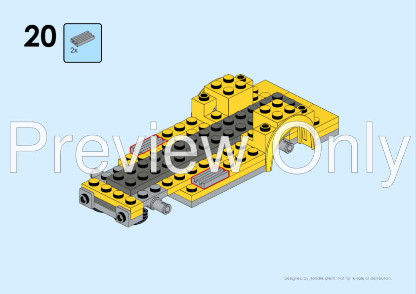 Lego Moc Mail Truck By Hdbrix Rebrickable Build With Lego