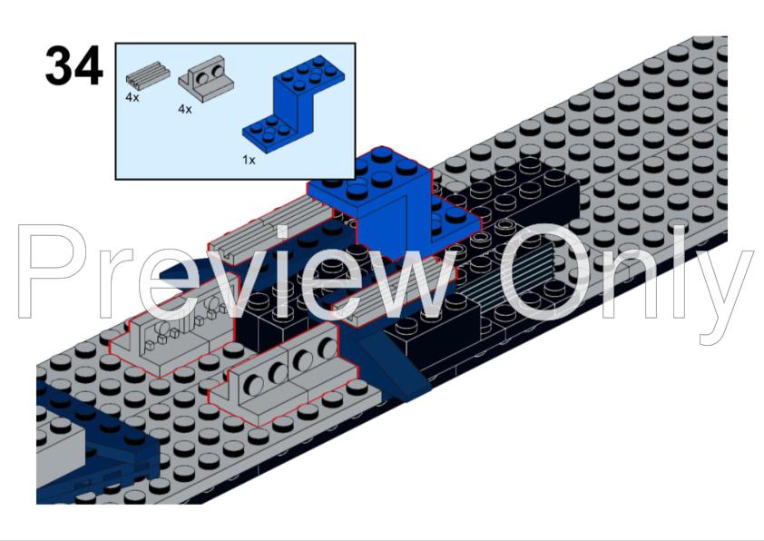 Lego Moc 10265 Battleship By Klintisztvud Rebrickable Build With Lego