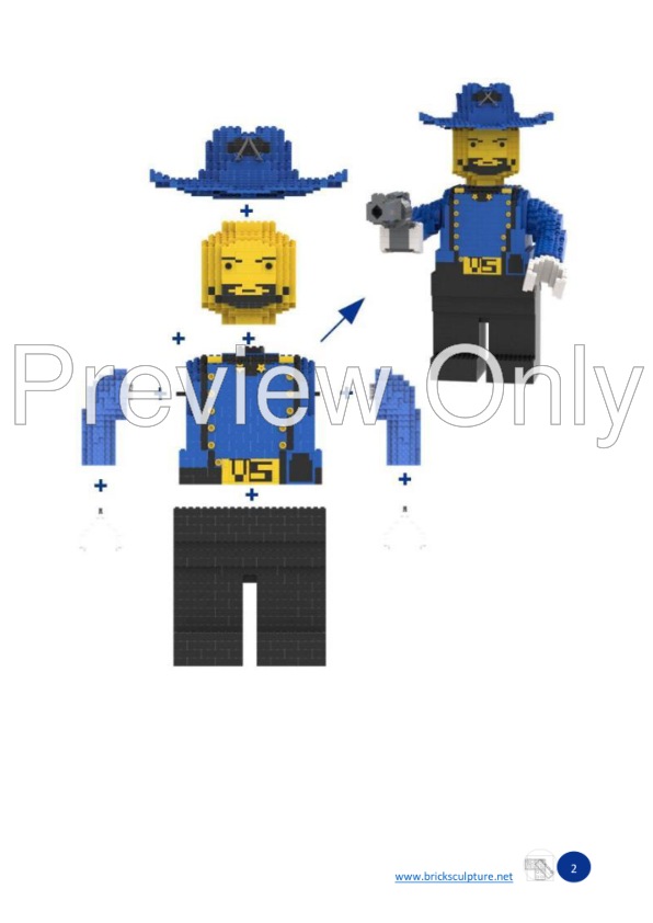 LEGO MOC Maxi Figure Cavalry General by Bricksculpture.net ...