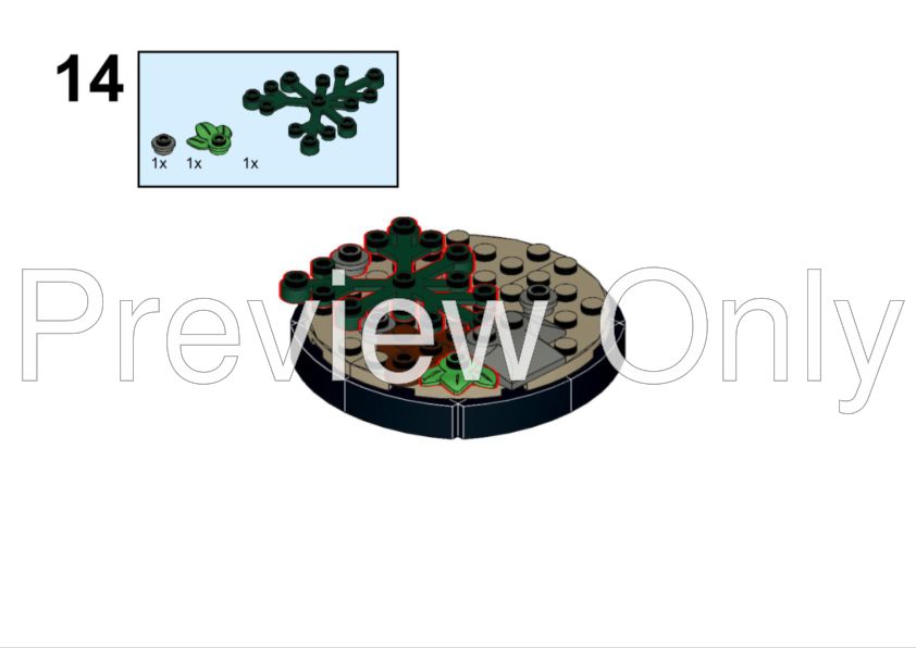 LEGO MOC Tree Diorama by Pigthighs | Rebrickable - Build with LEGO