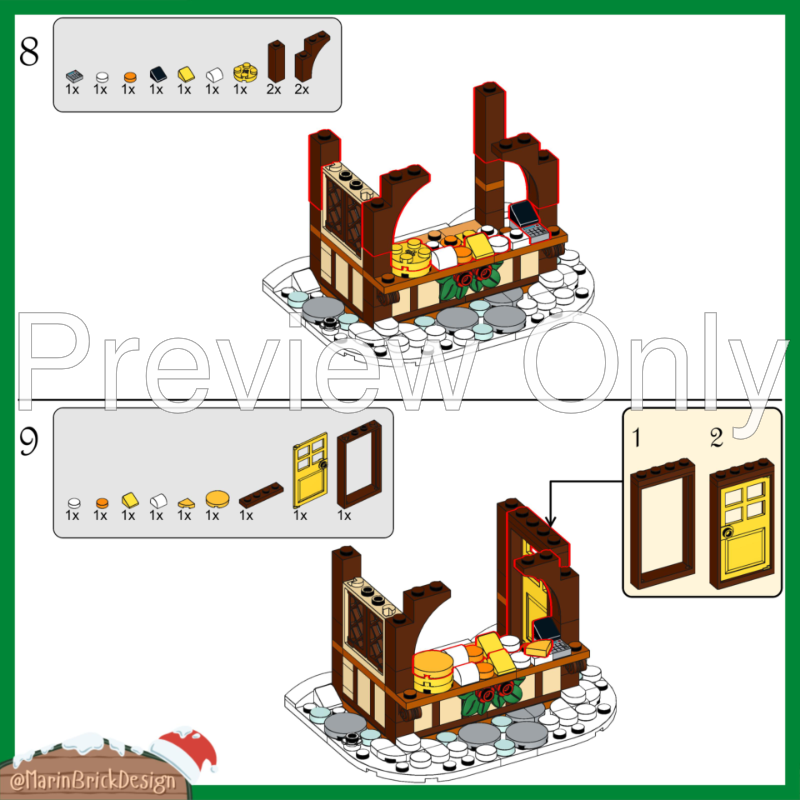 LEGO MOC LEGO Christmas Cheese Stall Moc Instructions - Lego Winter ...