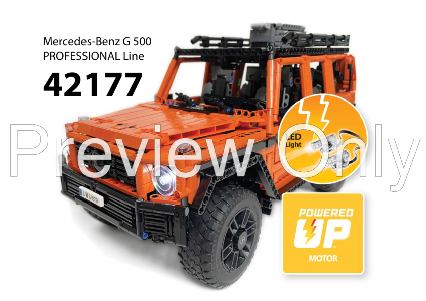 LEGO MOC 42177 Mercedes-Benz G500 PROFESSIONAL Line RC MOD for Powered ...