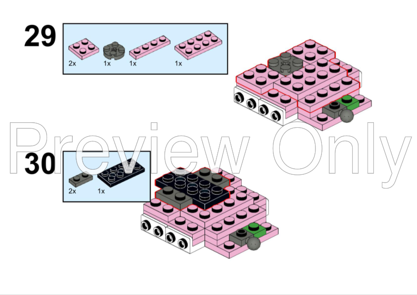 LEGO MOC-204042 Kirby Bot by Moc_Lobster | Rebrickable - Build with LEGO