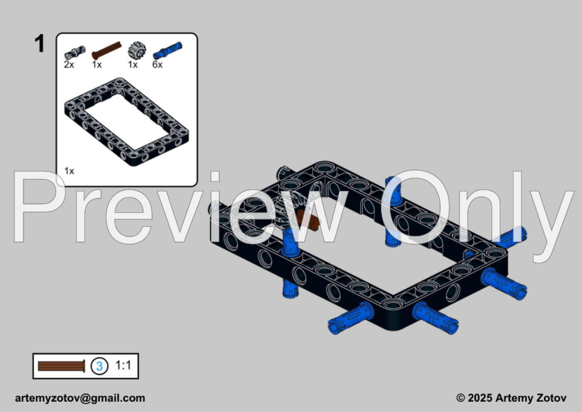 LEGO MOC-204070 Brian's Mitsubishi Eclipse (1:12) Fast and Furious ...