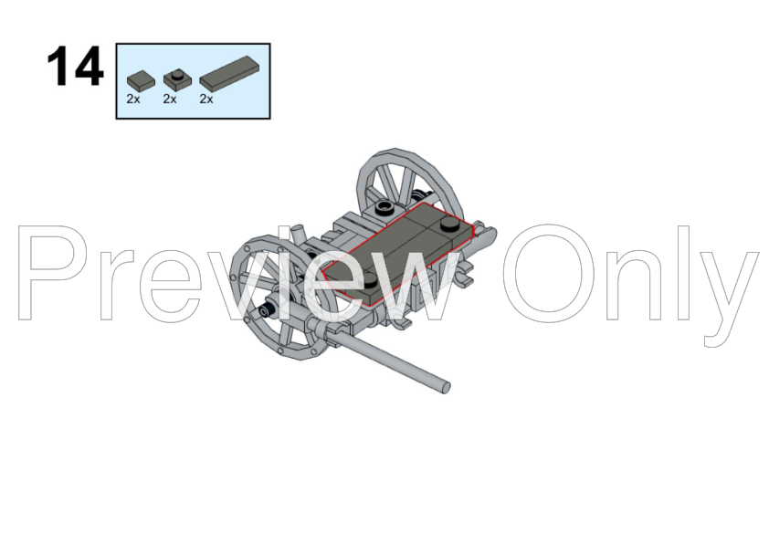 LEGO MOC British Napoleonic Royal Artillery Limber and Ammunition Wagon ...