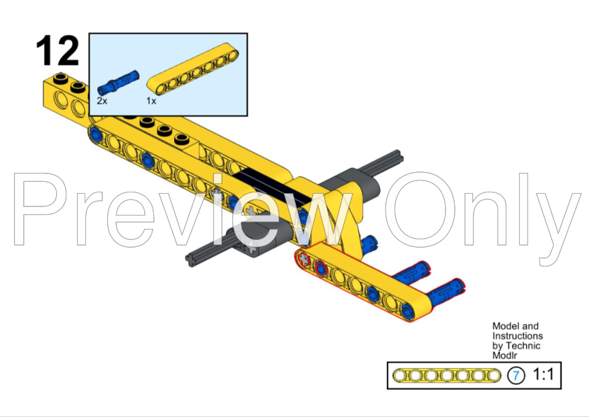 Lego Moc Small Tandem Tractor By Technicmodlr Rebrickable Build