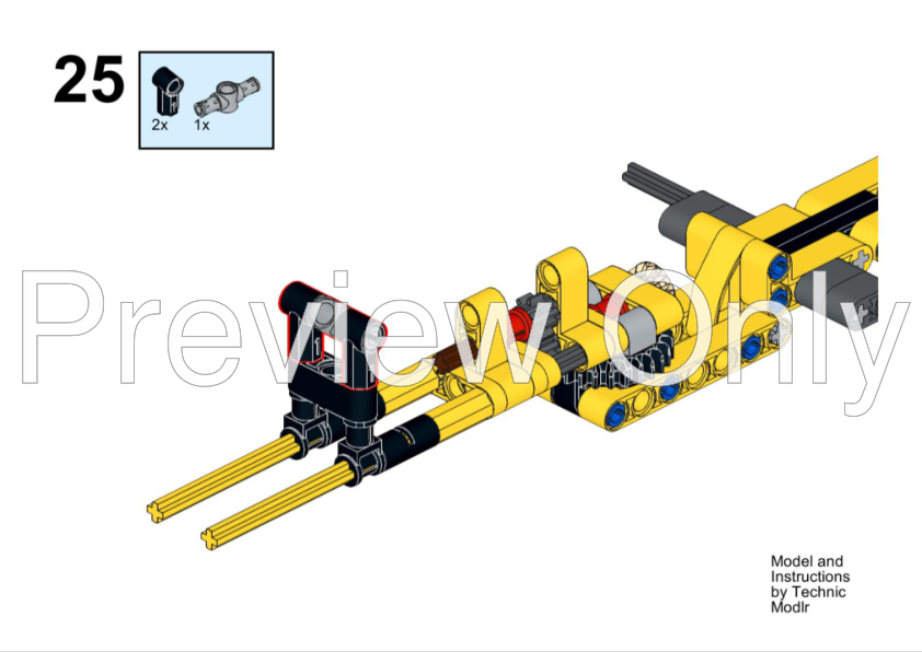 Lego Moc Small Tandem Tractor By Technicmodlr Rebrickable Build