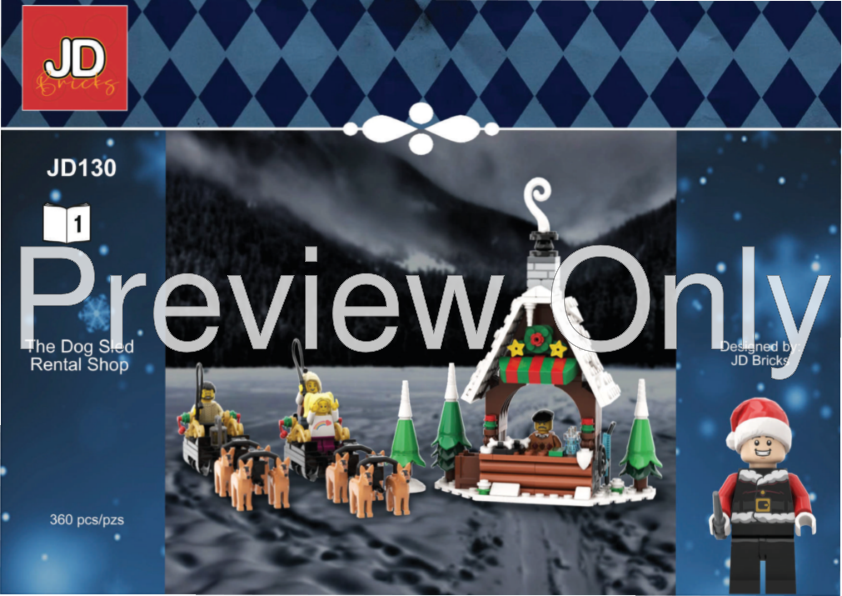 LEGO MOC Dog Sled Rental Shop - Alpine Snow Village Expansion by JD ...