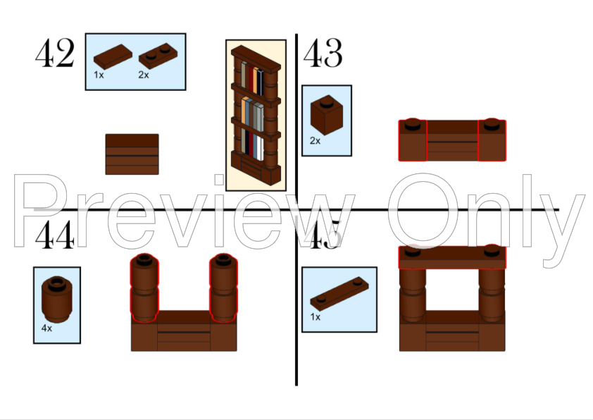 LEGO MOC Ravencl*w Common Room Set (Modular) by Mystical95 ...