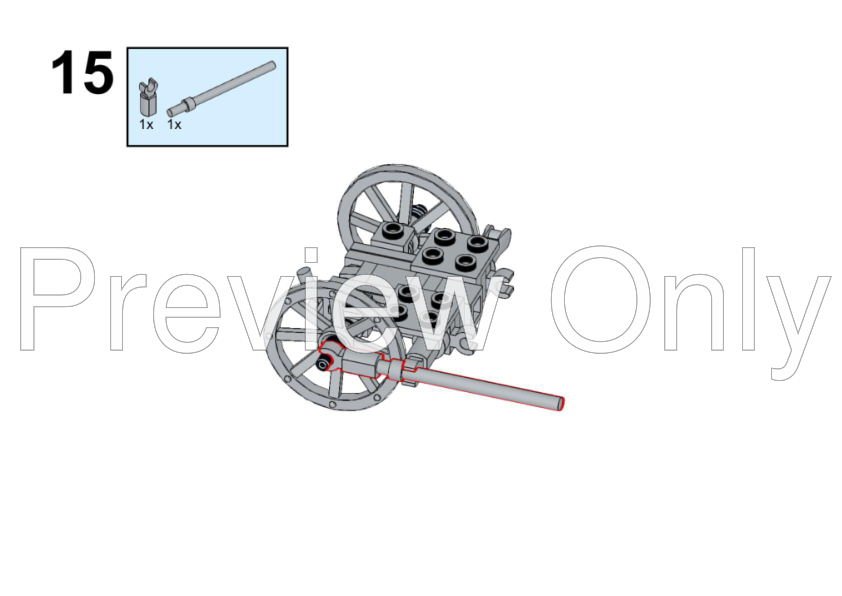 LEGO MOC British Napoleonic Royal Artillery Limber and light Howitzer ...