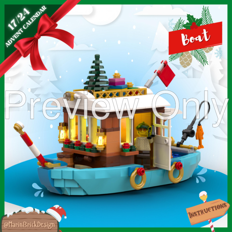 LEGO MOC LEGO Christmas Boat MOC Instructions - LEGO Winter Village MOC ...