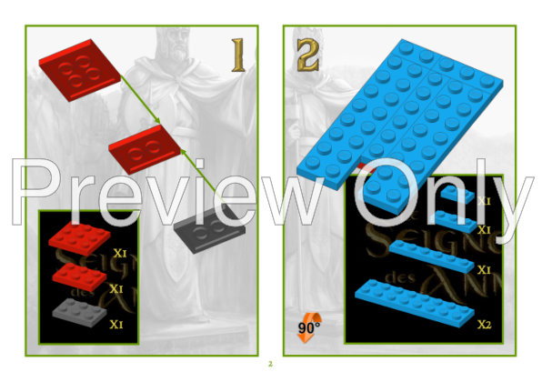 LEGO MOC Brickheadz - The Argonath by Thierry | Rebrickable - Build ...