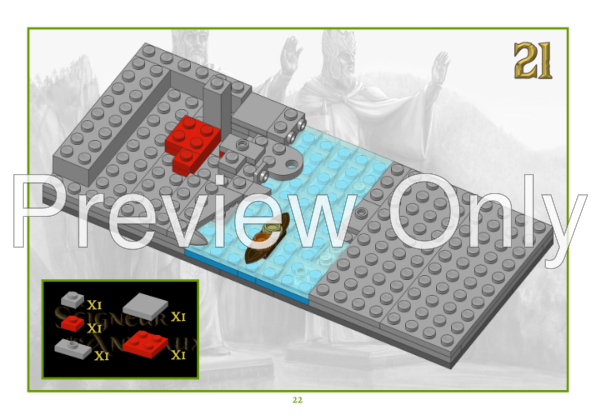 LEGO MOC Brickheadz - The Argonath by Thierry | Rebrickable - Build ...