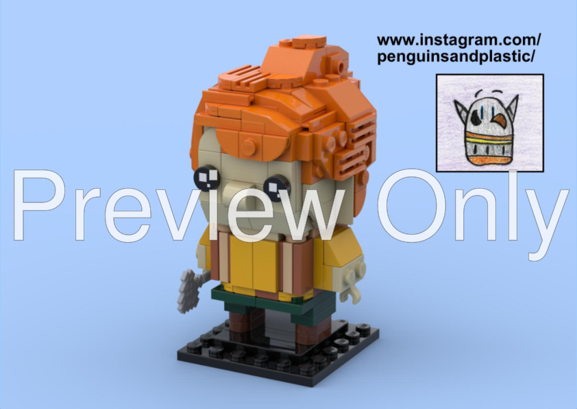 LEGO MOC Stardew Valley- Robin Brickheadz by Penguins and plastic ...
