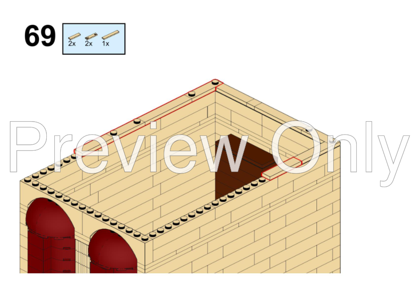 LEGO MOC millenium biltmore histroic hotel module by building-and ...