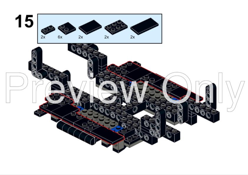 LEGO MOC 1:18 Hummer H2 by Double_U_Bricks | Rebrickable - Build with LEGO