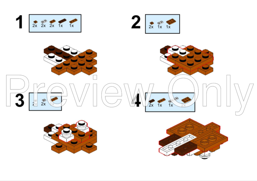 LEGO MOC Red Panda by Wildbrickcreations | Rebrickable - Build with LEGO