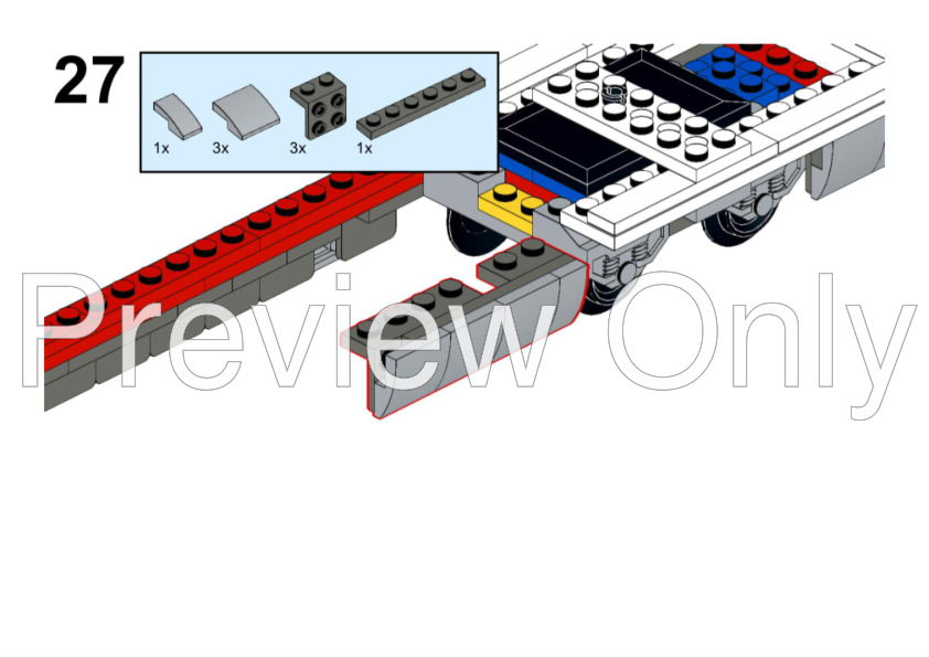 LEGO MOC ICE 1 - German High Speed Train 8W by Fubbik | Rebrickable ...