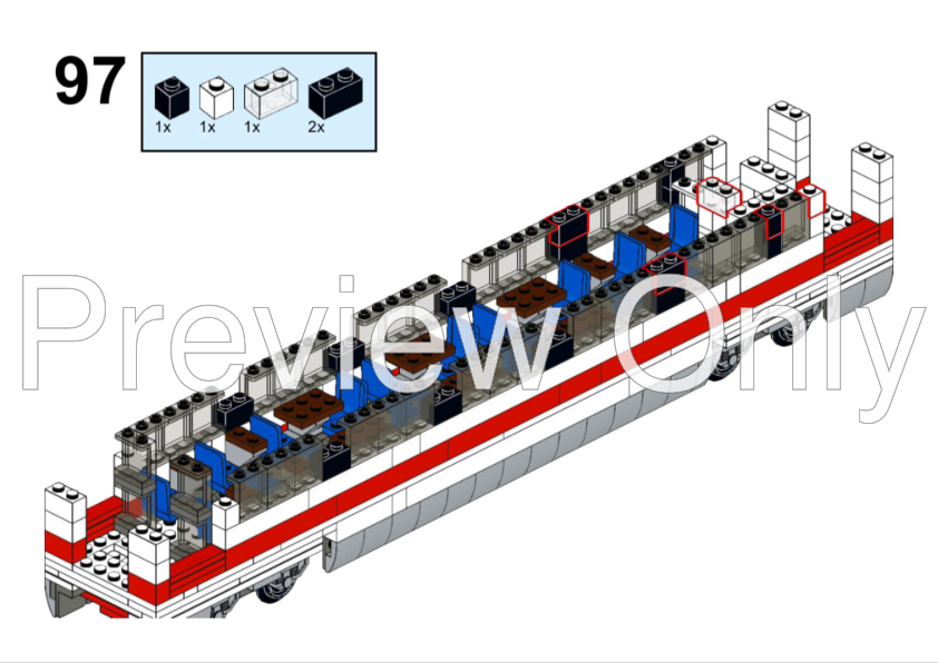 LEGO MOC ICE 1 - German High Speed Train 8W by Fubbik | Rebrickable ...