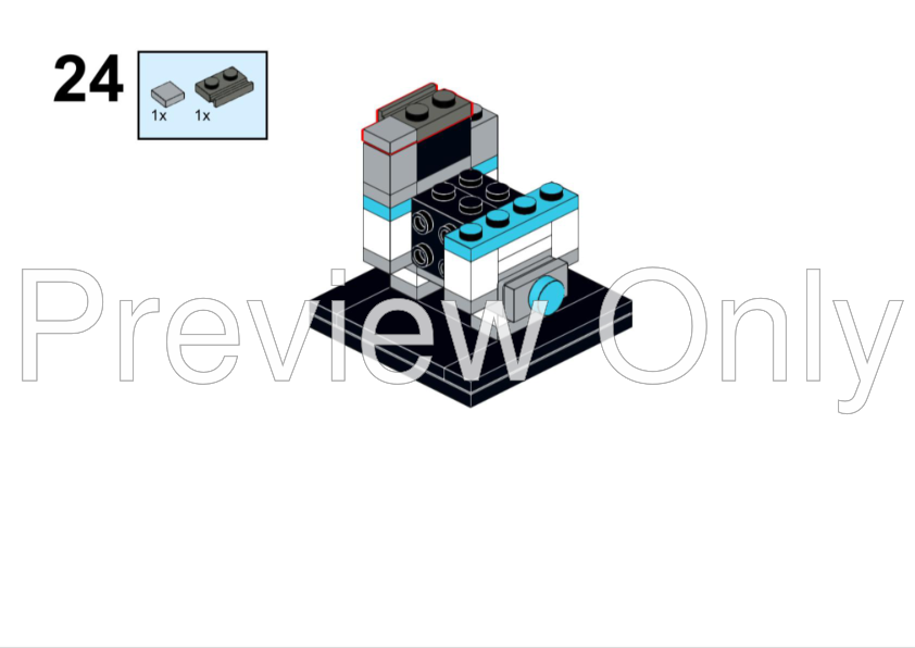 LEGO MOC Furry Protogen Brickheadz by Tye Thorntail | Rebrickable ...