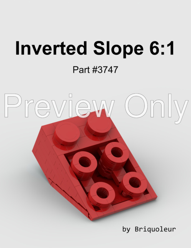 LEGO MOC Upscaled inverted 33° slopes by Briquoleur | Rebrickable ...