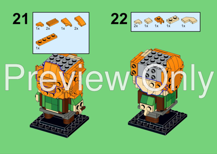 LEGO MOC Stardew Valley- Leah Brickheadz by Penguins and plastic ...