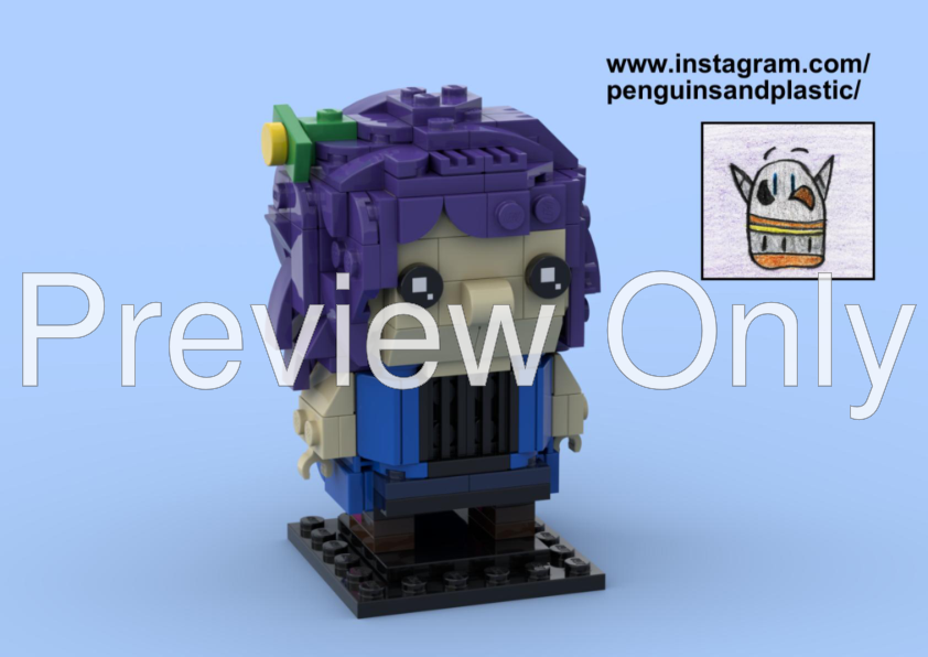LEGO MOC-205703 Stardew Valley- Abigail Brickheadz by Penguins and ...