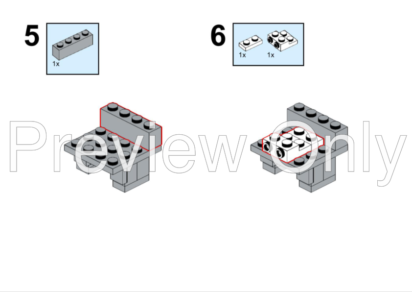 LEGO MOC AT-AT driver Brickheadz by FMbricks | Rebrickable - Build with ...