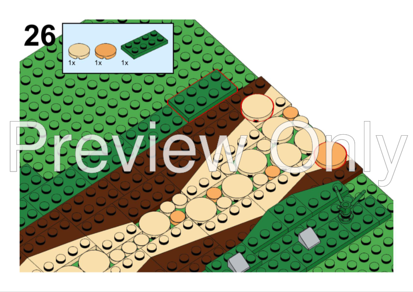 LEGO MOC-205713 Modular Park with Trees by gabizon | Rebrickable ...