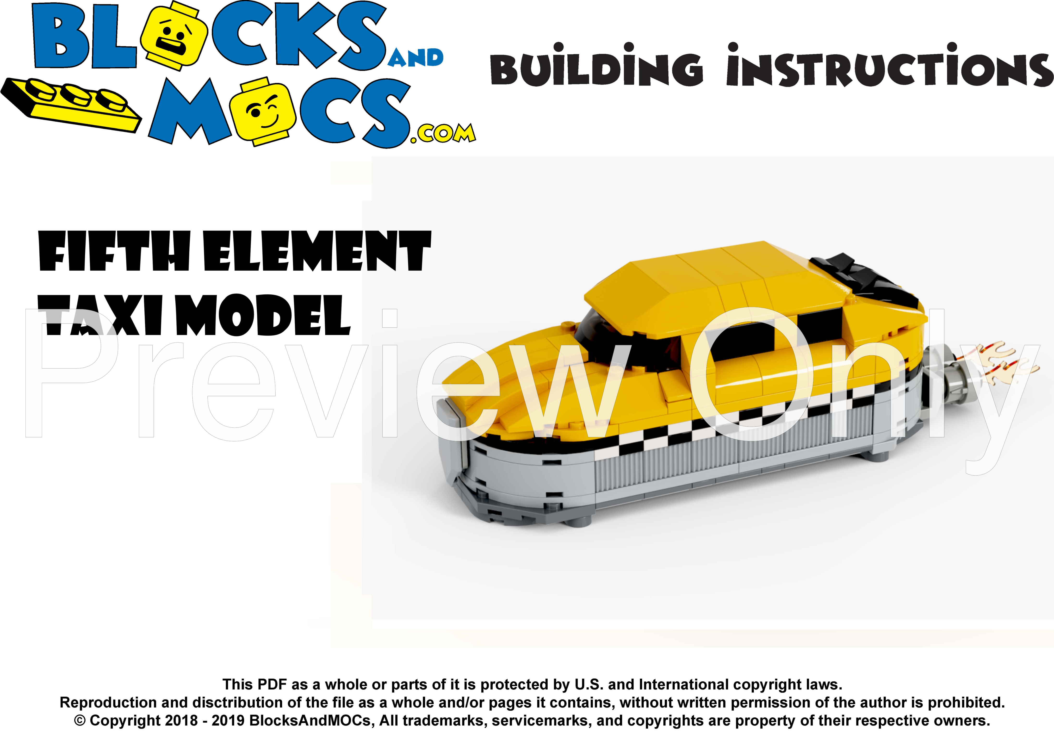 LEGO MOC-205908 Fifth element taxi model by Blocksandmocs | Rebrickable ...