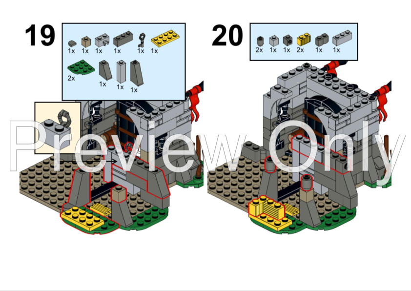 LEGO MOC-205981 Wolfpack Outpost by MidiBricks | Rebrickable - Build ...