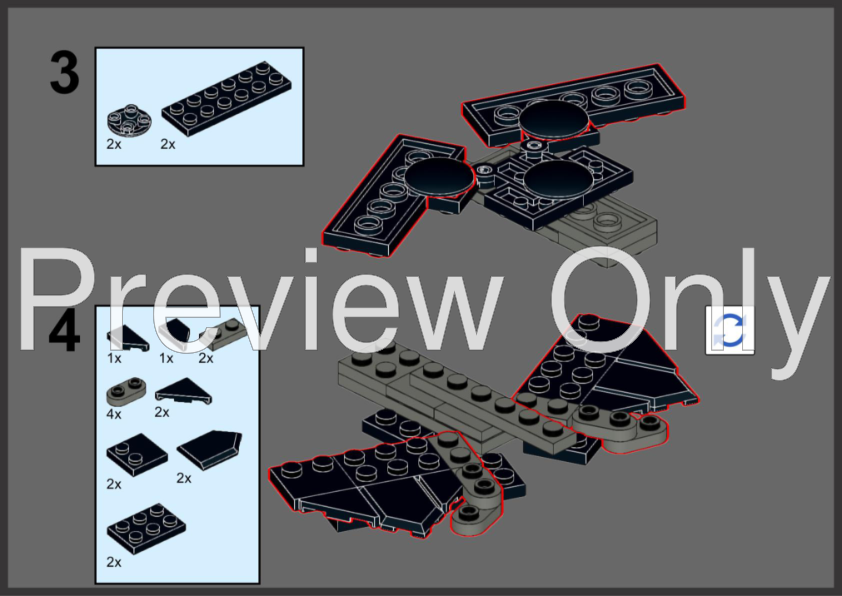 LEGO MOC-206114 F-117 NightHawk - by BasicBuilder23 | Rebrickable ...