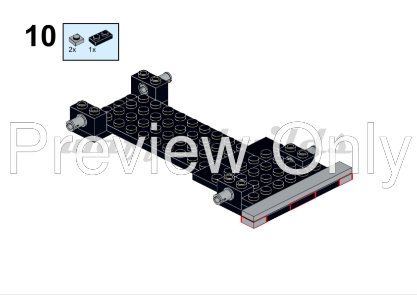 LEGO MOC Mercedes-Benz W124 500E by waffl_builds | Rebrickable - Build ...