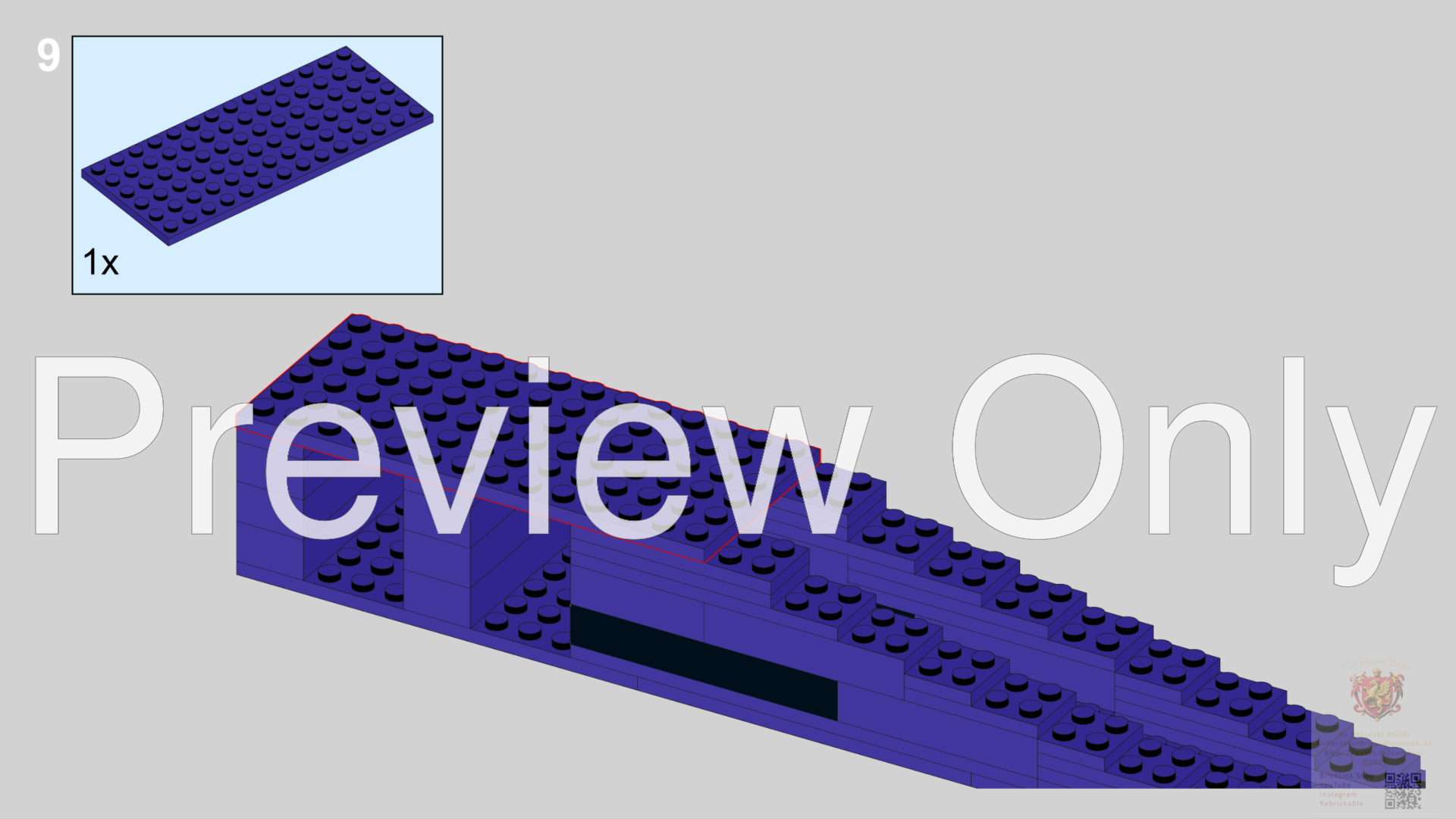 LEGO MOC Building 01 Castle Hohengeroldseck - Path between the gates ...