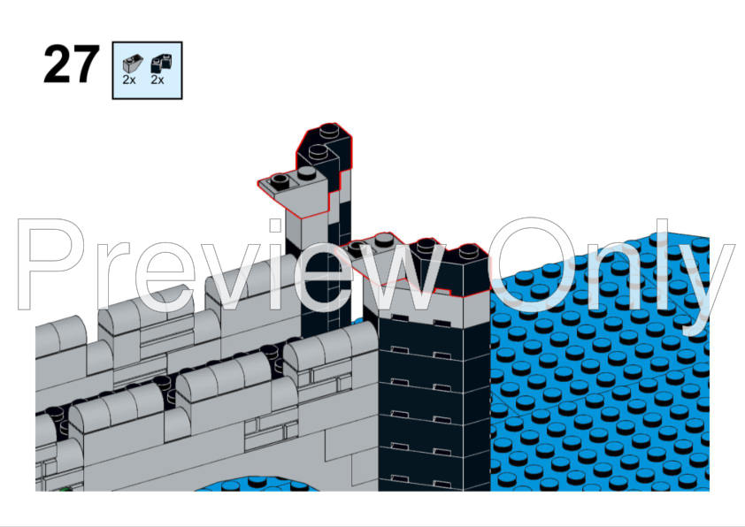 LEGO MOC Wolfpack Tower - 6075 Remake by Studs_on_a_Tile | Rebrickable ...