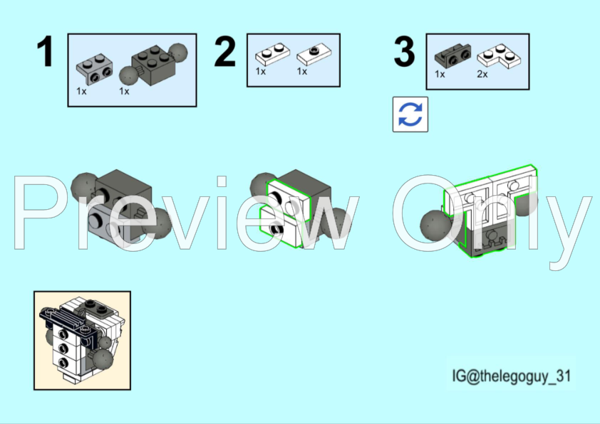 LEGO MOC MF-017 Gundam F-91 by TheLegoGuy31 | Rebrickable - Build with LEGO