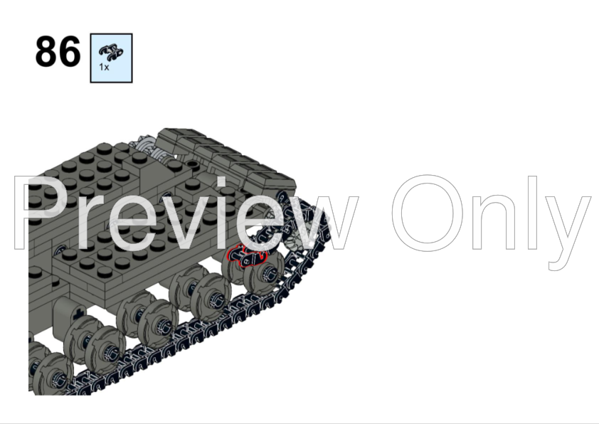 LEGO MOC T-80 tank by brickperson | Rebrickable - Build with LEGO