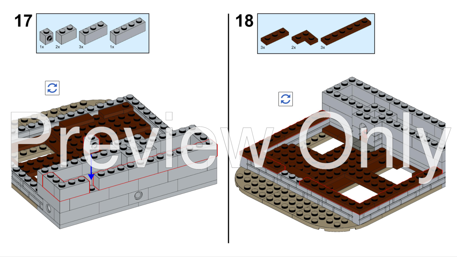 LEGO MOC Modular Castle Barracks by bri_CK_One | Rebrickable - Build ...