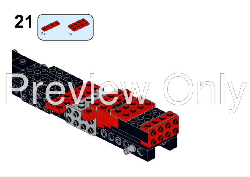 LEGO MOC Semi-Modular Semi Truck by FourEyes4456 | Rebrickable - Build ...