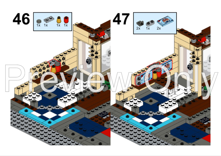 LEGO MOC Creator's Corner modular - 2x2 alternate build for 31097 and ...