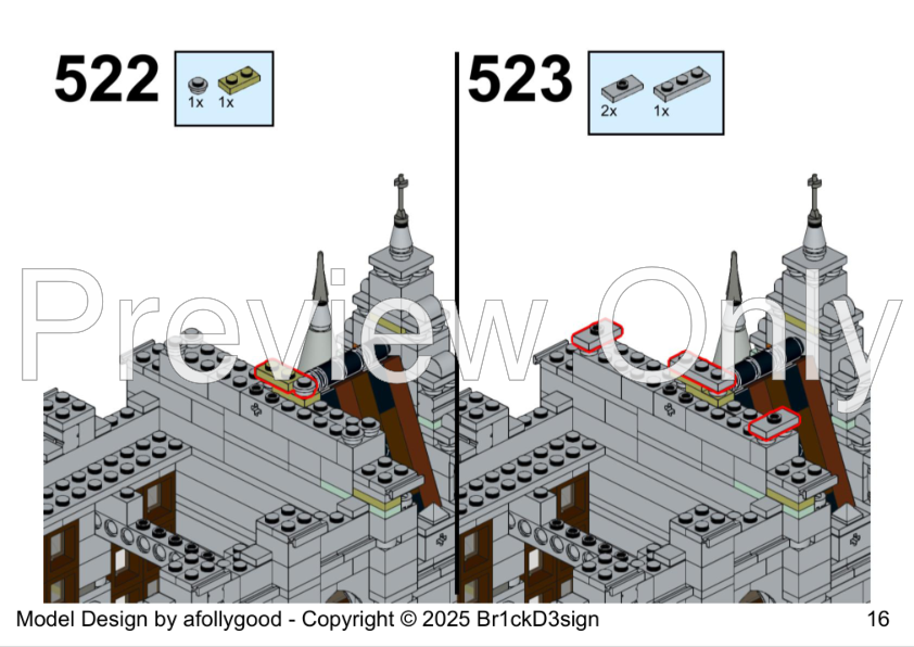 LEGO MOC Gothic Church by Br1ckD3sign | Rebrickable - Build with LEGO