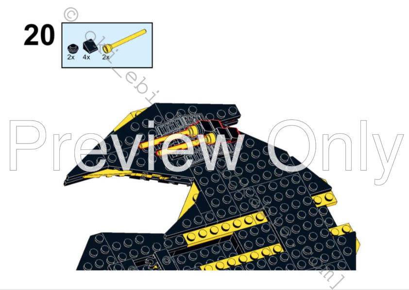 LEGO MOC Scouter Hawk V2 in Blacktron Design by oki_ebi | Rebrickable ...