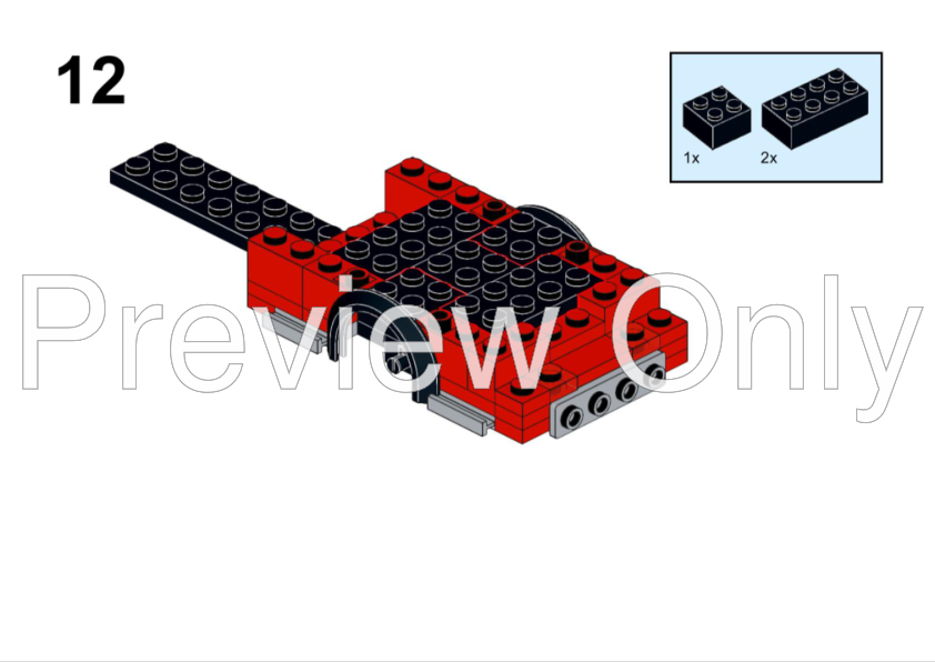 LEGO MOC American Fire Engine-Black/Red by First Due Bricks ...