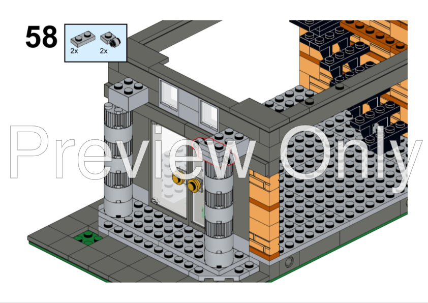 LEGO MOC Bank Modular Building by CubesCustoms | Rebrickable - Build ...