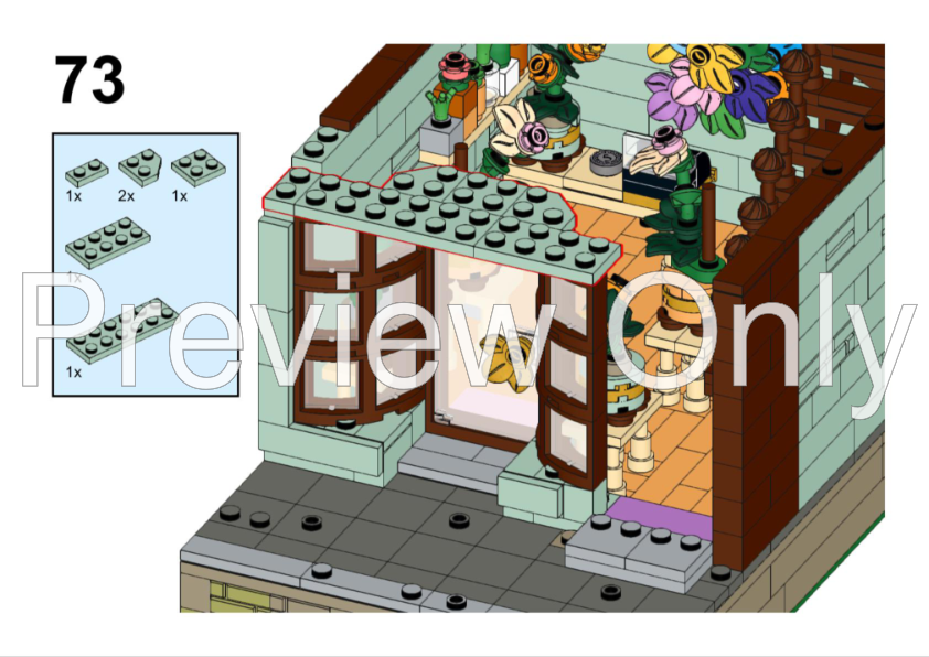Lego Moc Pierside Florist By Rebelnili Rebrickable Build With Lego