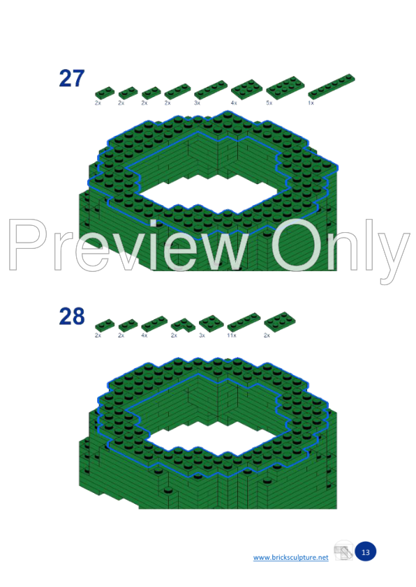 LEGO MOC Maxifigure elf with red scalloped collar by Bricksculpture.net ...