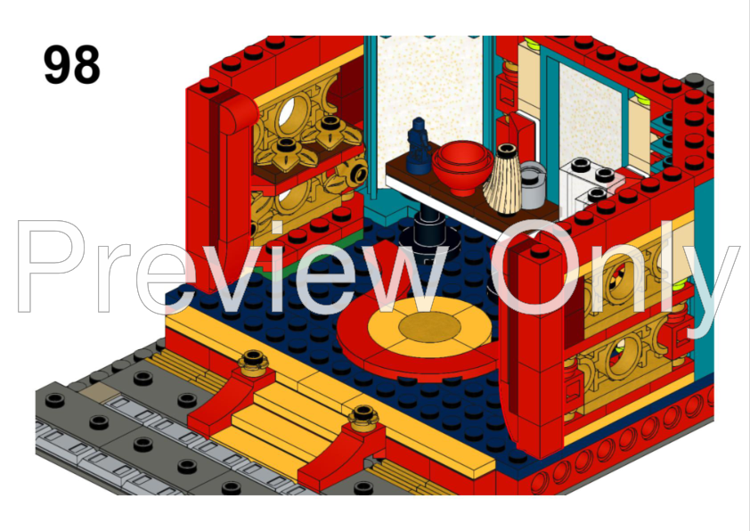 Lego Moc Lantern Store Modular Alternate Build Of 80116 Trotting