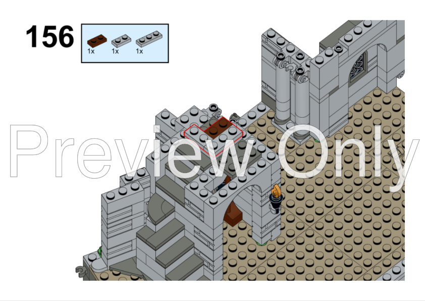 LEGO MOC 10305 Middle extension by szandris89 | Rebrickable - Build ...