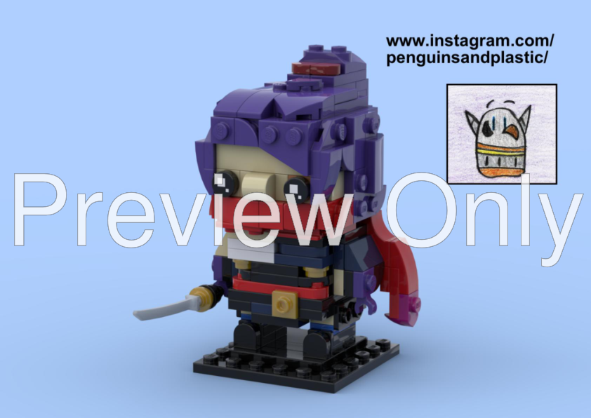LEGO MOC Marvel Rivals- Psylocke Brickheadz by Penguins and plastic ...